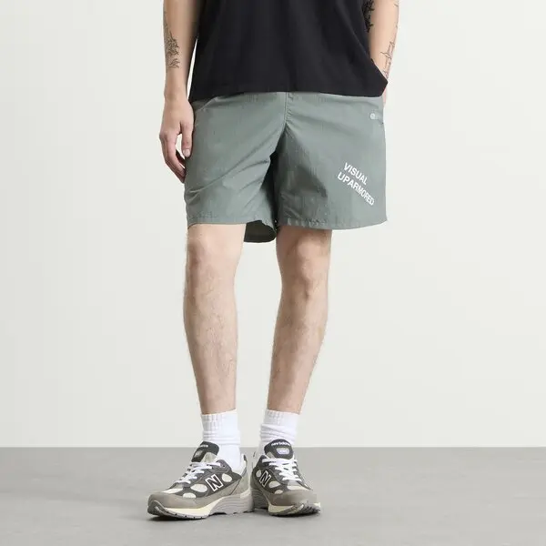 WTAPS Spss2001 Nylon Shorts With Printed Branding