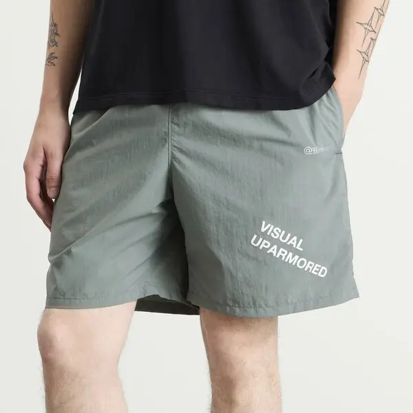 WTAPS Spss2001 Nylon Shorts With Printed Branding