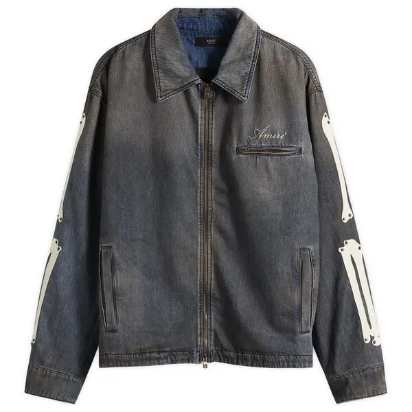 Amiri Lea Bones Denim Blouson