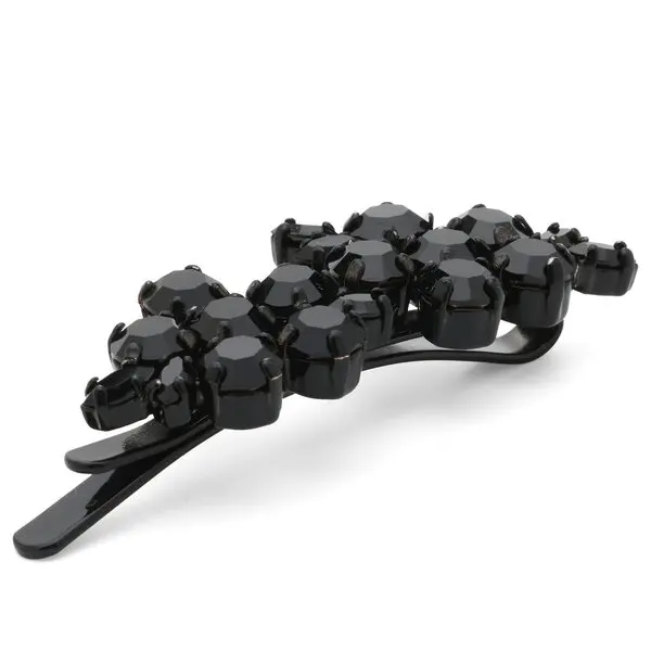 Simone Rocha Mini Hellebore Flower Hair Clip - Jet