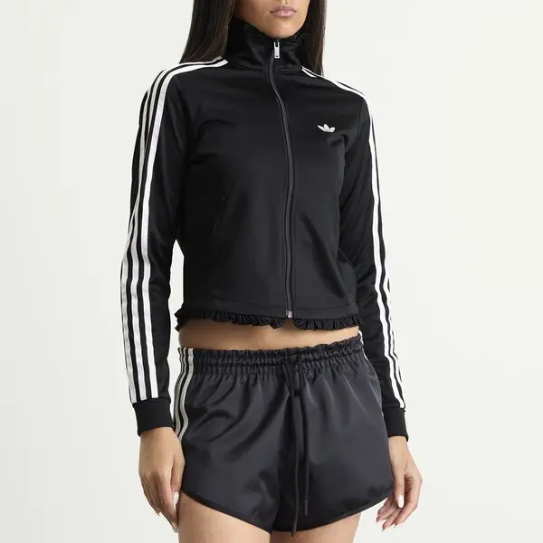 Adidas Pleated Firebird Track Top - Black