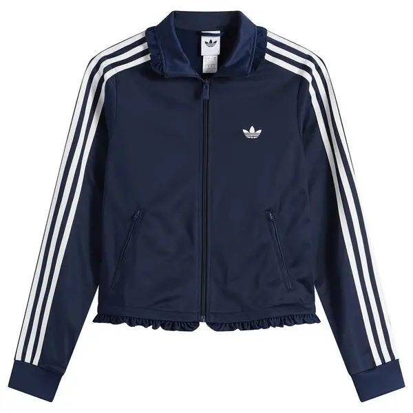 Adidas Pleated Firebird Track Top - Collegiate Navy