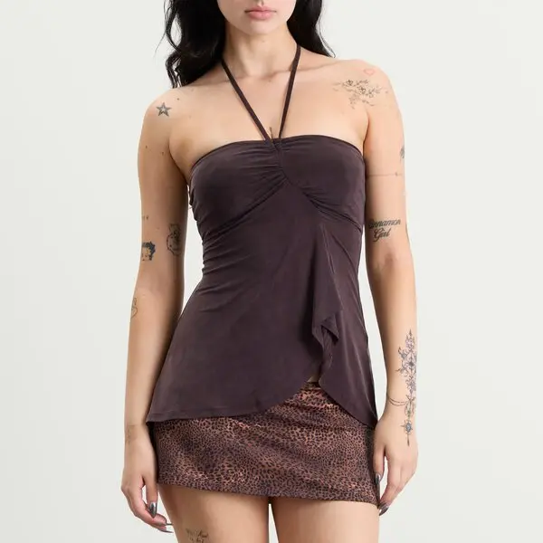 PEACHY DEN Nia Kylie Halter Top