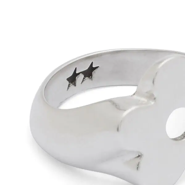 TWOJEYS Flower Ring With Oxidised Finish