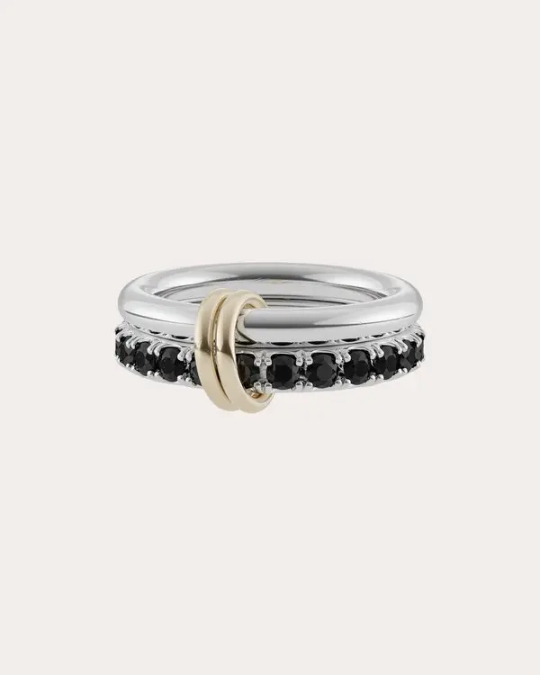 SPINELLI KILCOLLIN Black Diamond Enzo Ring - Silver