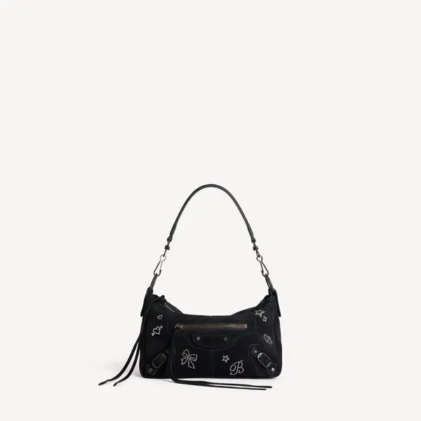 Balenciaga Le City Moto Bag Mini With Qixi Strass Artwork