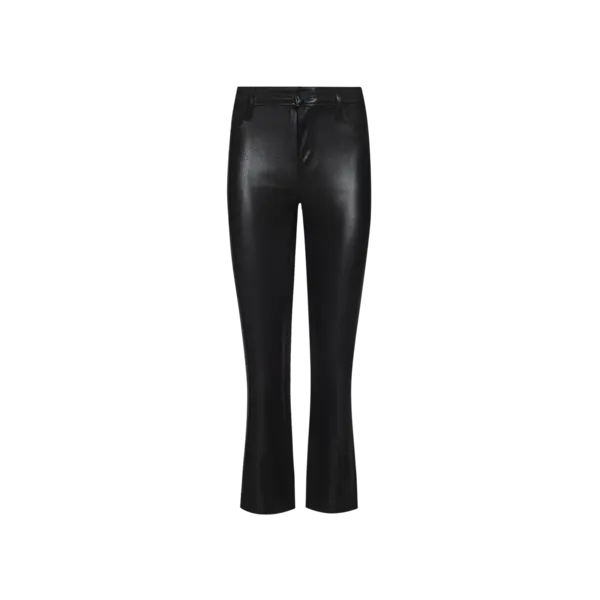 L'Agence Petite Kendra Coated Flare Jeans - Noir Coated