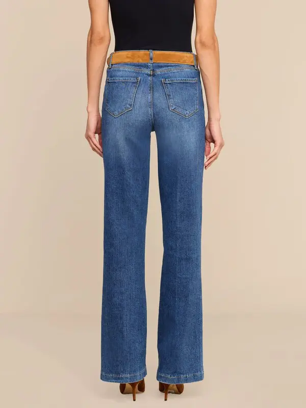 L'Agence Clayton Wide-leg Jean In Wash