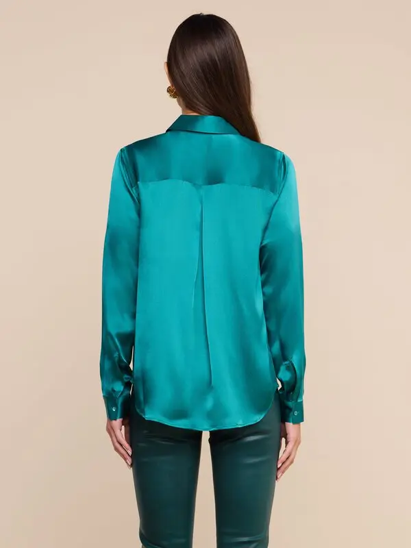 L'Agence Tyler Silk Blouse Top