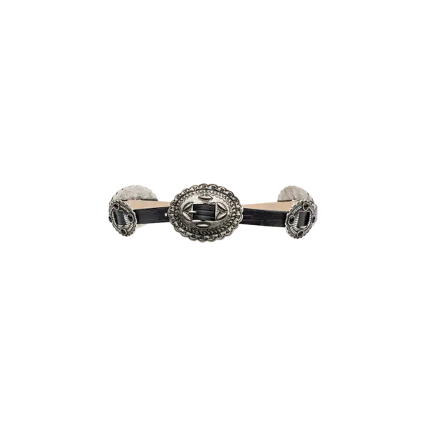 L'Agence Rocha Embossed Leather Belt