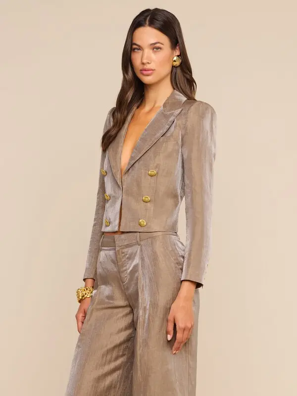 L'Agence Inez Cropped Blazer