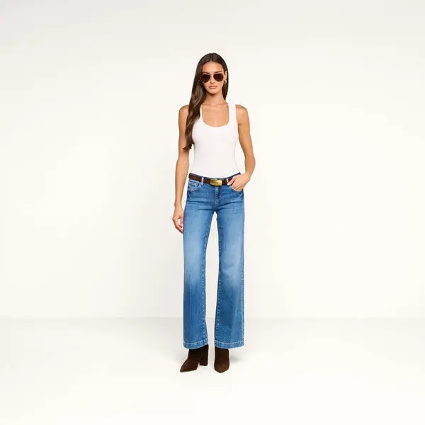 L'Agence Shania Ribbed Racerback Tank Top - White