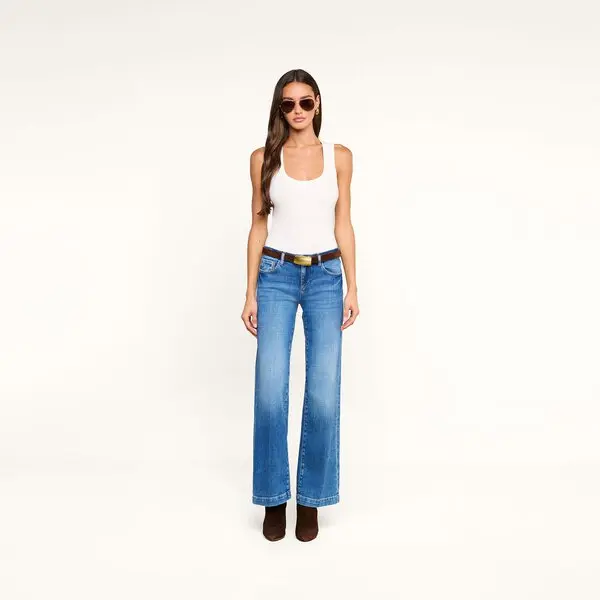 L'Agence Shania Ribbed Racerback Tank Top - White