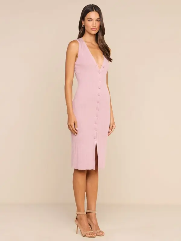 L'Agence Domino Midi Dress