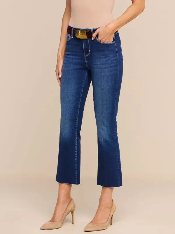 L'Agence Kendra Cropped Flare Jean