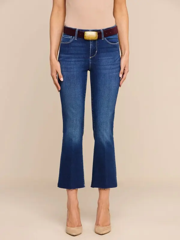 L'Agence Kendra Cropped Flare Jeans