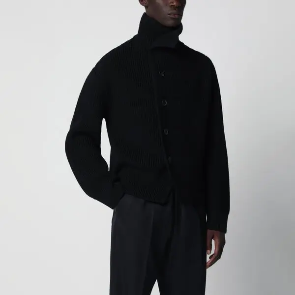 Dries Van Noten Waffle-knit Wool Cardigan