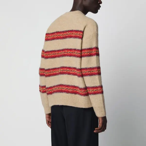 Dries Van Noten Striped Wool-blend Sweater