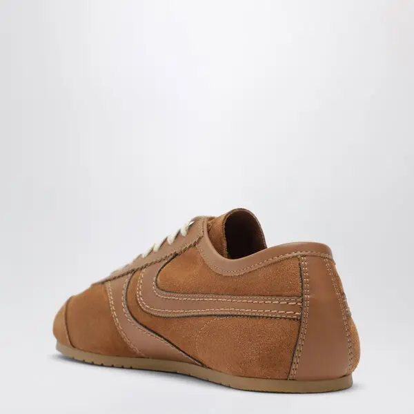 Dries Van Noten Brauner Sneaker Aus Leder Und Wildleder