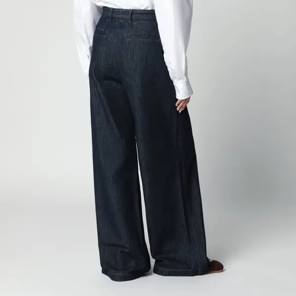 Dries Van Noten Dark Indigo Wide-leg Jeans