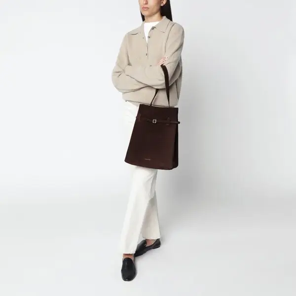 Manu Atelier Suede Tote Bag - Brown
