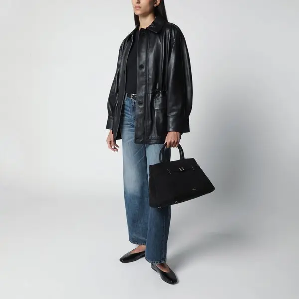 Manu Atelier Le Cambon 35 Bag In Suede