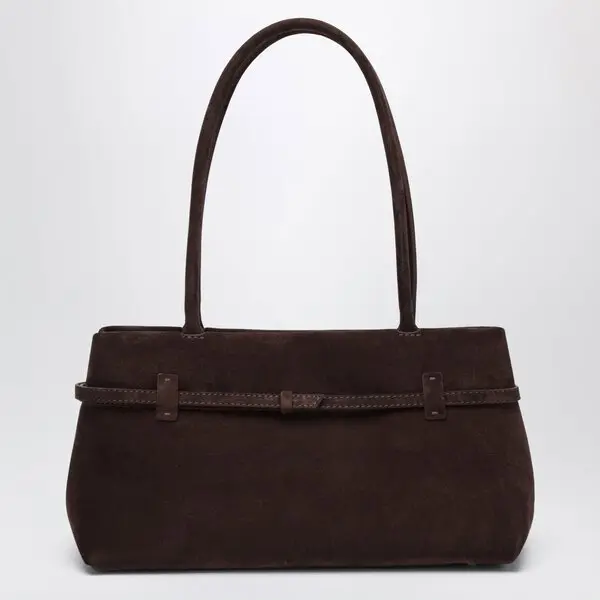 Manu Atelier Suede East West Bag - Brown