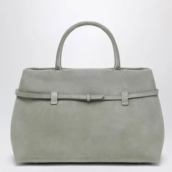 Manu Atelier Le Cambon 35 Bag In Suede - Green
