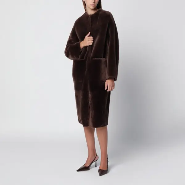 BLANCHA Oak Reversible Shearling And Nappa Leather Coat