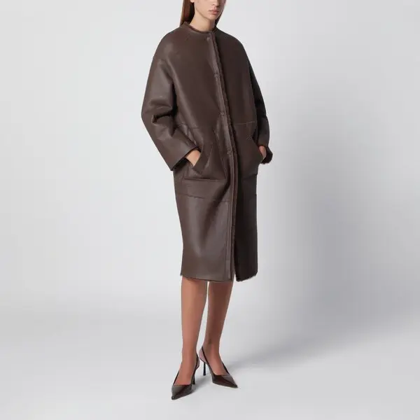 BLANCHA Oak Reversible Shearling And Nappa Leather Coat