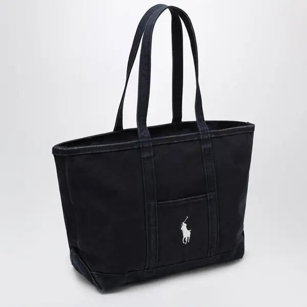 Polo Ralph Lauren Cotton Tote Bag With Big Pony Detail