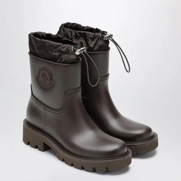 Moncler Kickstream Rain Boots In Pvc And Nylon
