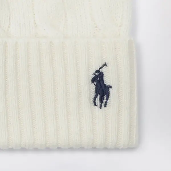 Polo Ralph Lauren Cable-knit Wool And Cashmere Beanie - Beige