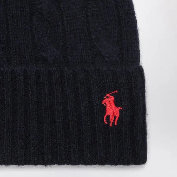 Polo Ralph Lauren Cable-knit Wool And Cashmere Beanie - Blue