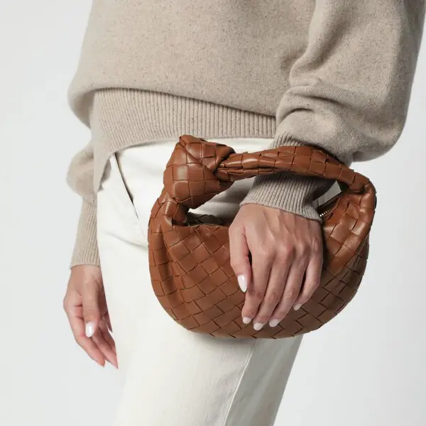 Bottega Veneta Mini Jodie Bag - Brown