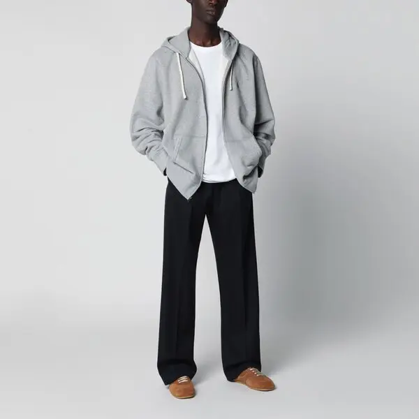 Polo Ralph Lauren Gray Cotton Zip-up Hoodie
