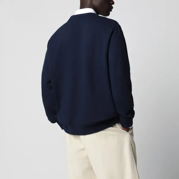 Polo Ralph Lauren Navy Cotton-blend Crewneck Sweatshirt