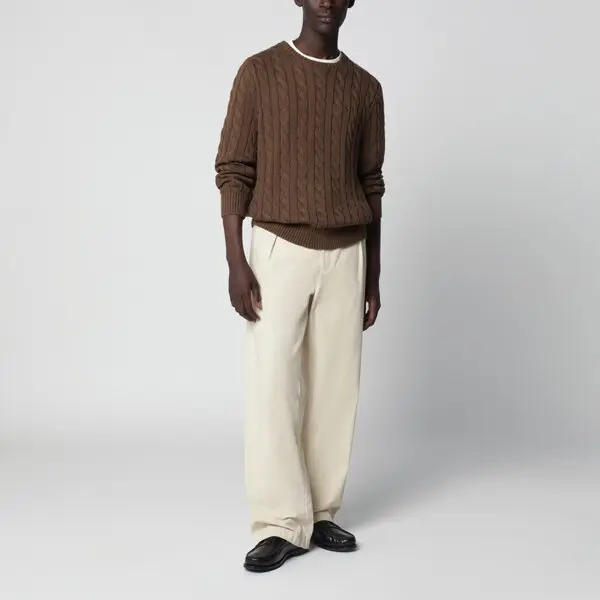 Polo Ralph Lauren Cable-knit Cotton Crewneck Sweater