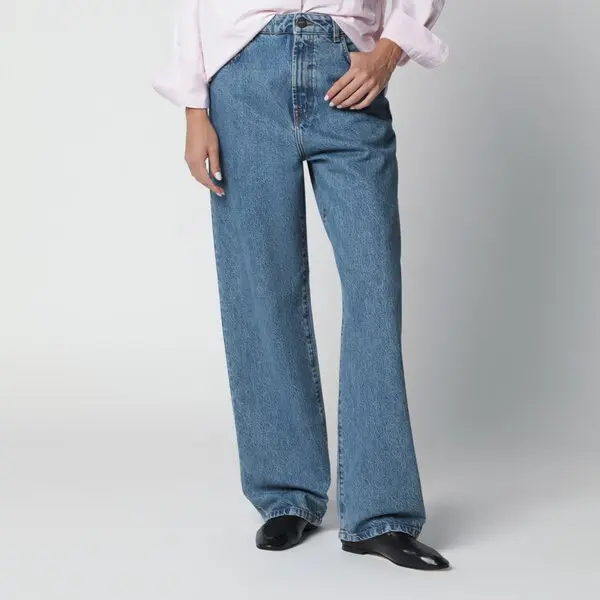 RÓHE Bruun Signature Baggy Jeans Heritage - Blue