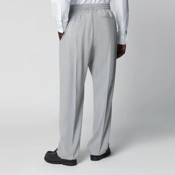 Bottega Veneta Light Mélange Wool Trousers
