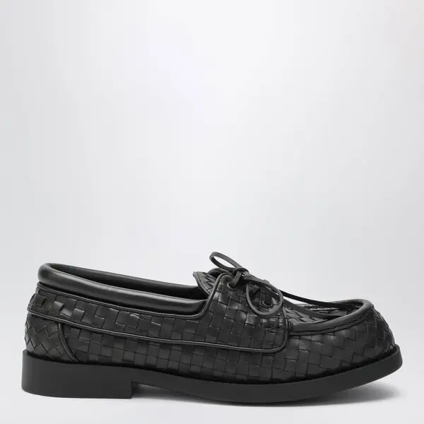 Bottega Veneta Pier Boat Shoes In Espresso Calfskin - Brown