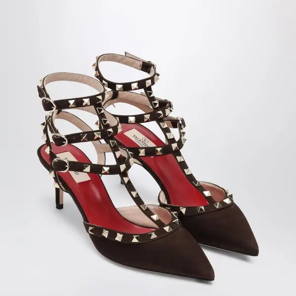Valentino Garavani Suede Rockstud Pumps