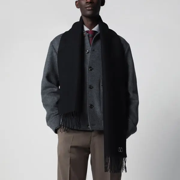 Valentino Garavani Scarf With Vlogo Embroidery