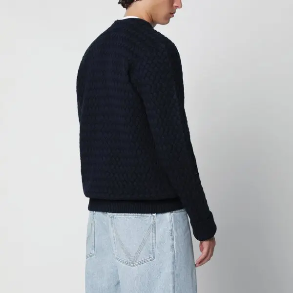 Bottega Veneta Intrecciato Wool Cardigan