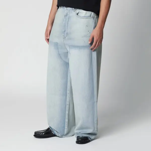 Amiri Washed Wide-leg Jeans