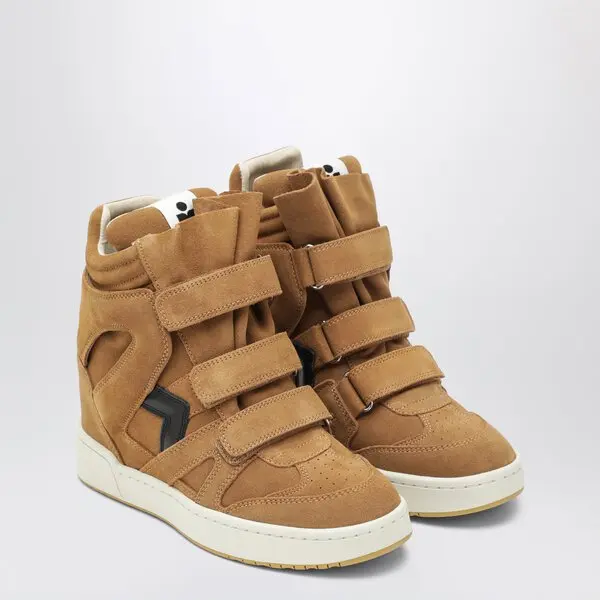 Isabel Marant Étoile High Top Wedge Sneakers - Brown