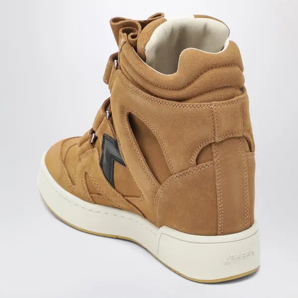 Isabel Marant Étoile High Top Wedge Sneakers - Brown