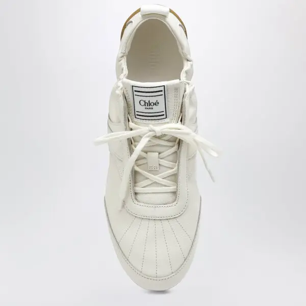Chloé Kick Leather Sneakers - White