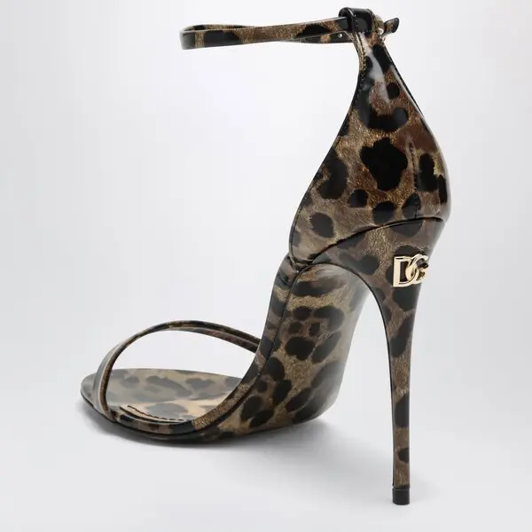 Dolce & Gabbana Keira Leopard-print Leather Sandals