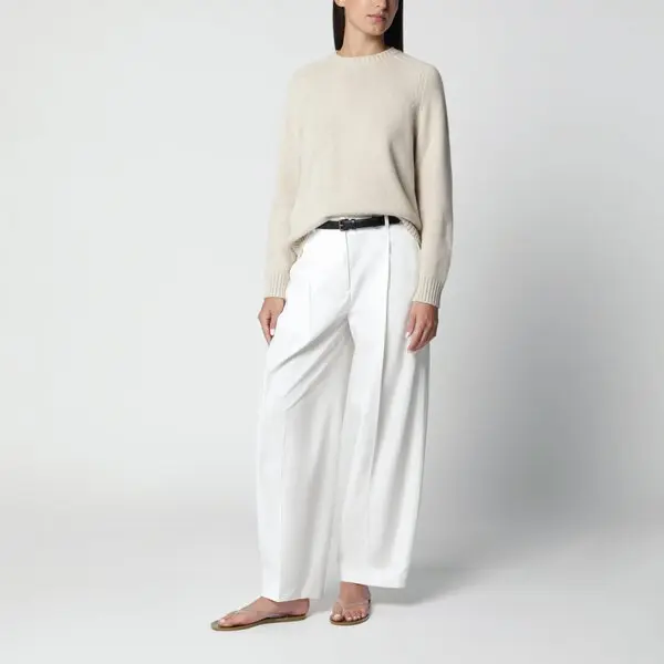 Loro Piana Mélange Cashmere Crewneck Sweater